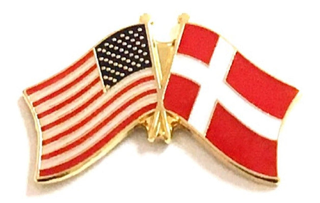 Denmark | Double Flag Pin | World Flags Direct