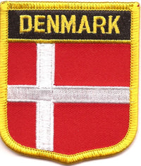 Denmark | Shield Flag Patch | World Flags Direct