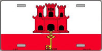 Gibraltar | License Plate | World Flag Car Decorations On Sale | World ...