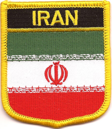 Iran | Shield Flag Patch | World Flags Direct
