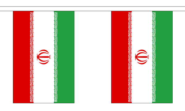 Iran String Flag Bunting | World Flags Direct