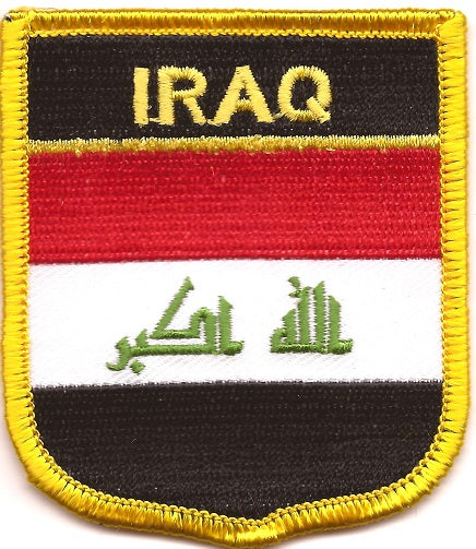 Iraq | Shield Flag Patch | World Flags Direct