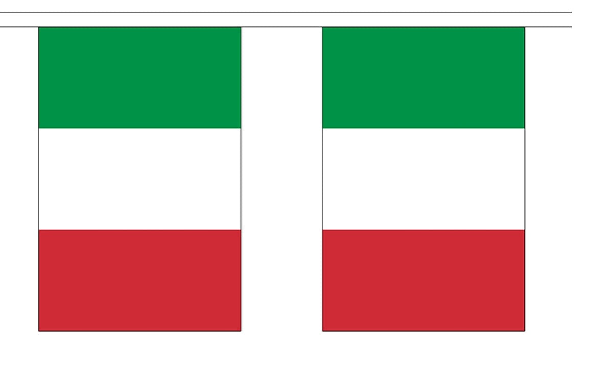 Italy String Flag Bunting | World Flags Direct