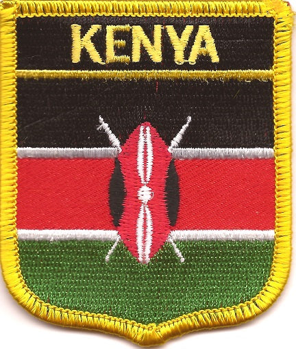 Kenya | Shield Flag Patch | World Flags Direct