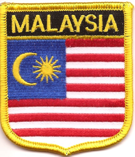 Malaysia | Shield Flag Patch | World Flags Direct