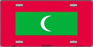 Maldives | License Plate | World Flag Car Decorations On Sale | World ...