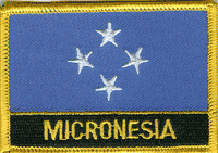 Micronesia | Flag Patch with Name | World Flags Direct