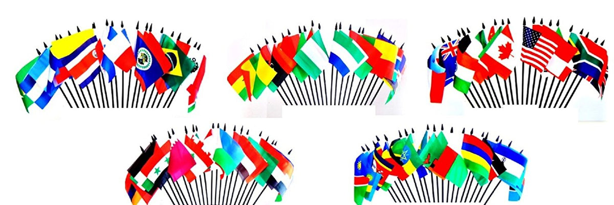 Miniature World Flag Assortments | World Flags Direct