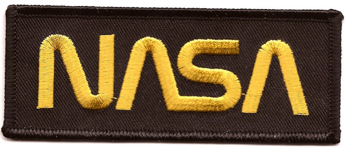 Black NASA | Flag Patch | 4.25″x1.75″ | World Flags Direct