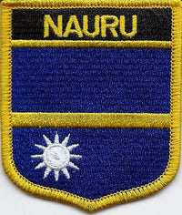 Nauru | Shield Flag Patch | World Flags Direct