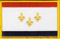 High Quality Discount 3.5" x 2.5" Inch Rectangle New Orleans Flag ...