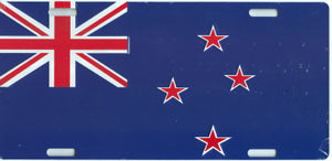 New Zealand | License Plate | World Flags Direct