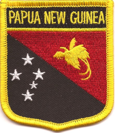 Papua New Guinea | Shield Flag Patch | World Flags Direct