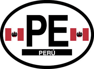 Flag-It Peru Reflective Flag Decal | World Flags Direct