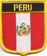 Peru | Shield Flag Patch | World Flags Direct