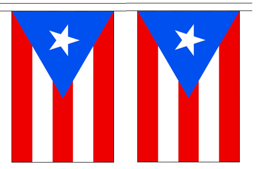 Puerto Rico String Flag Bunting | World Flags Direct