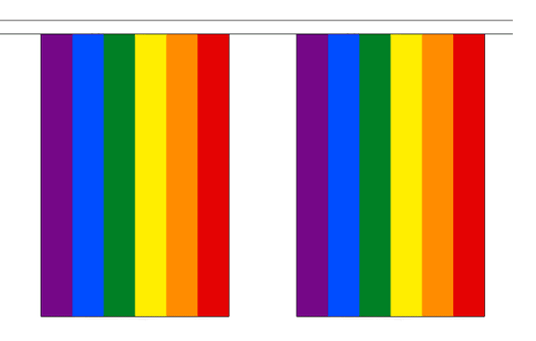 Rainbow String Flag | World Flags Direct