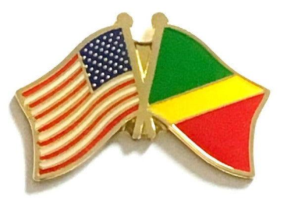 Republic of Congo | Double Flag Pin | World Flags Direct