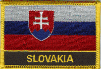 Slovakia | Flag Patch with Name | World Flags Direct