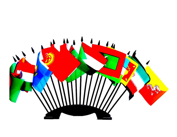Miniature World Flag Assortment #11 - South Central Asia | World Flags ...