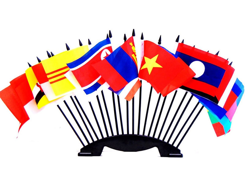 Miniature World Flag Assortment #12 - South East Asia | World Flags Direct