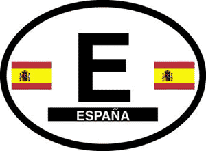 Flag-It Spain Reflective Oval Decal | World Flags Direct