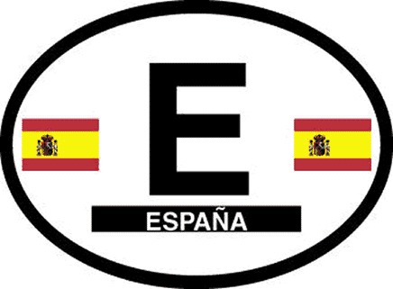 Flag-It Spain Reflective Oval Decal | World Flags Direct