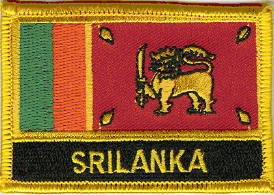 Sri Lanka | Flag Patch with Name | World Flags Direct