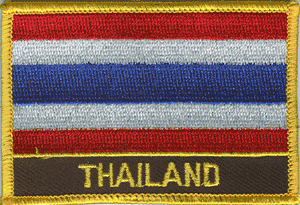 Thailand | Flag Patch with Name | World Flags Direct
