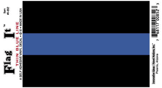 Flag it Thin Blue Line Decal | World Flags Direct