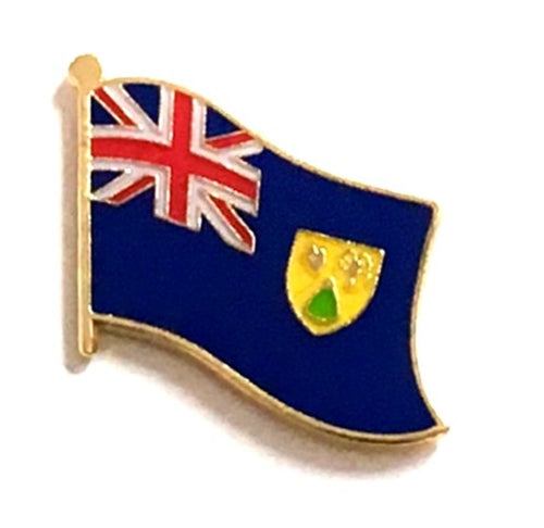 Turks & Caicos | Single Flag Pin | World Flags Direct