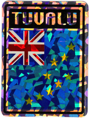 Tuvalu | World Flag Decal | Vinyl Waterproof Reflective Sticker | World ...