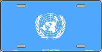 United Nations | License Plate | World Flag Car Decorations On Sale ...