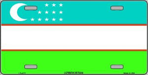 Uzbekistan | License Plate | World Flags Direct